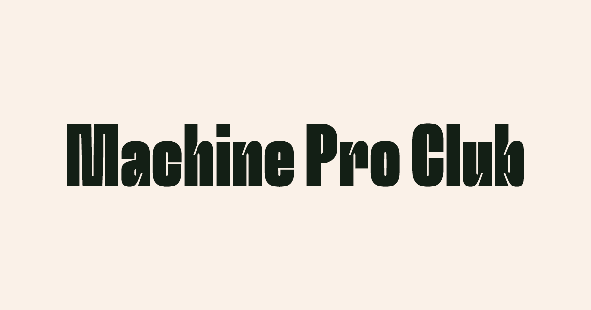 Log in to Machine Pro Club